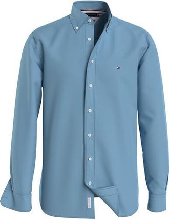 Tommy Hilfiger Flex Poplin RF Shirt Mw0Mw30934 Chemise L/S, Blue (Sleepy Blue), M Homme
