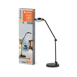 Ledvance SUN@HOME PANAN DESK DISC Schreibtischleuchte, weiß, 15W, 1200lm, regulierbares Weißlicht (2200K bis 5000K), stufenlos steuerbar, dimmbar, passt das Li
