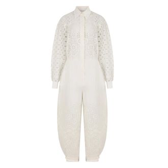 Alberta Ferretti Femme, Combinaisons et Ensembles, Blanc, Taille: 36 FR Jumpsuits & Playsuits