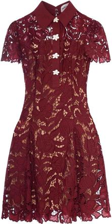 Self Portrait Kurzes Kleid - Rot