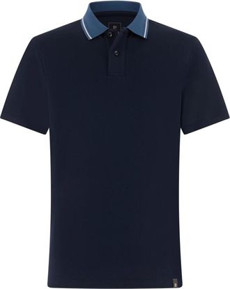 Boggi Milano Homme, Tops, Bleu, Taille: M Polo Piqu&eacute; Haute Performance