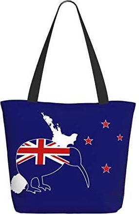 AOOEDM New Zealand Kiwi Bird And Map Ladies Shopping Bag 13x11x7in.Le cadeau parfait pour la Saint-Valentin.Cest de la Saint-Valentin pour maman, fille, &eacute;pou