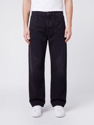 Maison Margiela Jean droit en denim de coton taille mi-haute