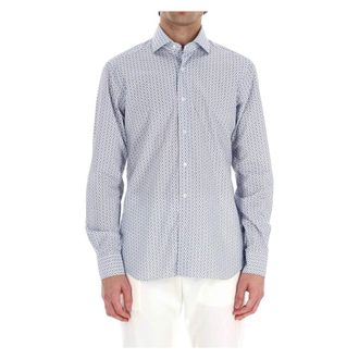 Barba Homme, Chemises, Multicolore, Taille: L Camicia micro fantasia