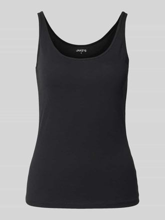 Jake*s Casual Slim Fit Top mit Rundhalsausschnitt
