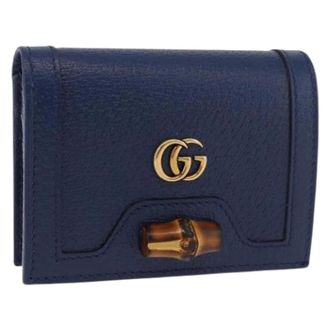 Gucci Portefeuille Vintage Pre-owned - Femme - Pre-owned - Bleu - Taille: ONE Size