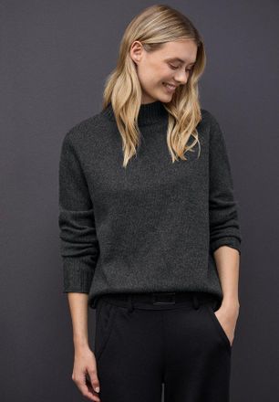 Street One Rollkragenpullover mit Rippb&uuml;ndchen