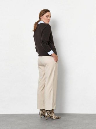 Toni Schlupfhose Sue Wide Chic 7/8 aus bi-elastischem Leichtflanell, 7/8-L&auml;nge