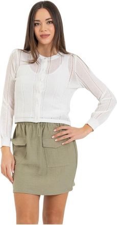 Kocca Femme, Pulls, Blanc, Taille: 36 FR Stylish Double Layered Top