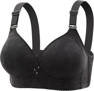 Generic Soutien-gorge push-up sans armatures pour femme, sans couture, confortable, maintien puissant, élégant, bords ondulés, minimaliste, respirant, confort