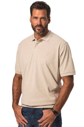 JP1880 Herren Polo Bauchfit Poloshirts, Natur Melange, 4XL