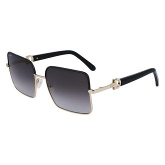 Ferragamo Goldene Metall-Sonnenbrille