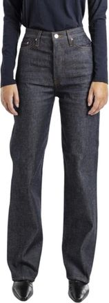 Toteme Femme, Jeans, Bleu, Taille: W25 Jean droit en denim brut
