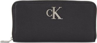 Calvin Klein Jeans Geldbörse Minimal Monogram Zip Around T K60K611269 Schwarz