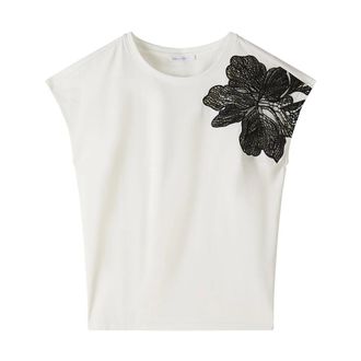 Patrizia Pepe Femme, Tops, Blanc, Taille: 40 FR T-Chemises