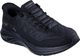 Skechers Contour Foam Cozy Fit Hands Free Slip-in Baskets pour Homme, Noir/Noir, Pointure 42,5