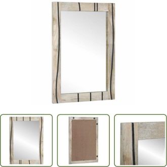 vidaXL vidaXL Miroir de salle de bain - Miroir de salle de bain avec miroir Marron 70 x 50 x 2,5 cm