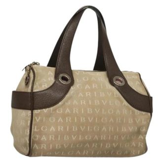 Bulgari Pre-owned Canvas Handtaschen - - Pre-owned - Damen - Beige - ONE SIZE
