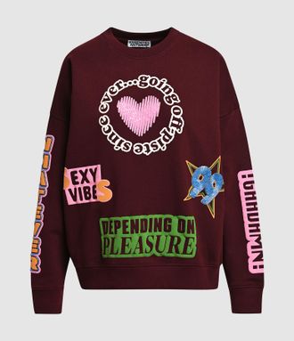 Essentiel Sweatshirt Kampus Bordeaux Multicolore