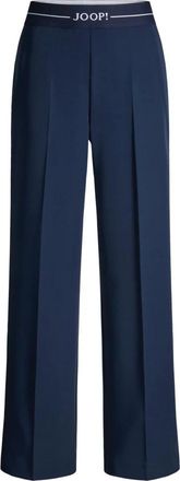 Joop Femme, Pantalons, Bleu, Taille: 42 FR Logo-Belt Wide Pantalons