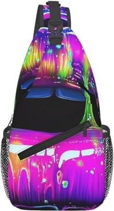 Generic Neon Hot Lips Sac &agrave; bandouli&egrave;re de voyage pour homme Sac &agrave; dos de randonn&eacute;e