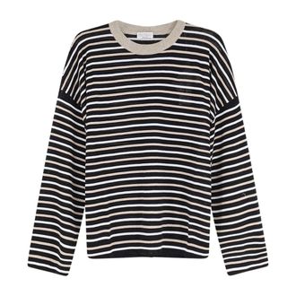 Brunello Cucinelli Femme, Pulls, Multicolore, Taille: 40 FR Pull en m&eacute;lange de lin