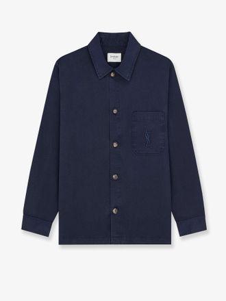 Saint Laurent Cassandre certified cotton Overshirt - SAINT LAURENT - gender_Man