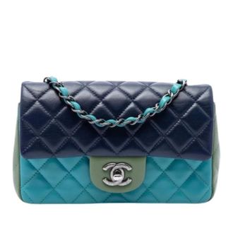 Chanel Pre-owned Vintage Flap Bag - - Pre-owned - Damen - Blau - ONE SIZE