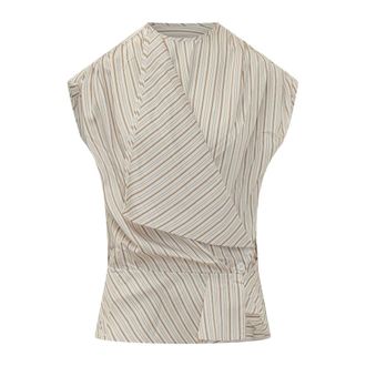 Iro Iro, Femme, Blouses et Chemises, Beige, Taille: 36 FR Haut Uttopia
