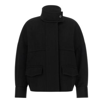 Alberto Biani Femme, Vestes, Noir, Taille: 36 FR Bomber Jacket