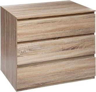 5five Simply Smart Five Simply Smart - Commode 3 Tiroirs Design Pluz 78cm Naturel