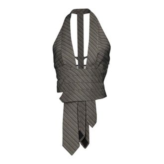 CHRISTOPHER ESBER Femme, Tops, Gris, Taille: 40 FR Reyer Tailored Tie Top