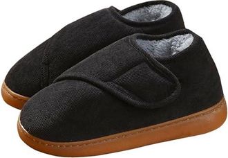 Generic Chaussure Hiver Antid&eacute;rapantes for Femmes Hommes, Bottes de Neige Chaudes et &eacute;paisses Doubl&eacute;es de Fourrure, Chaussons &agrave; Enfiler for Personnes &acirc;g&eacute;es Wo