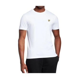 Lyle & Scott Homme, Tops, Blanc, Taille: 2XL T-Shirt Uni