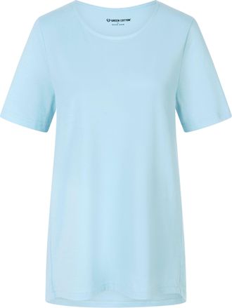 Peter Hahn Rundhals-Shirt Benedikte Green Cotton blau