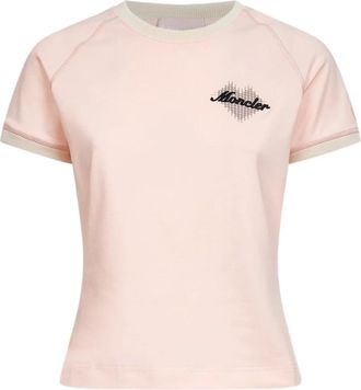 Moncler Femme, Tops, Rose, Taille: 40 FR Moncler T-shirts et polos rose
