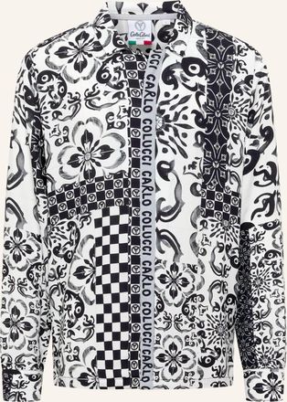 Carlo Colucci Carlo Colucci Oversize Hemd - Mosaic Legacy Fedrigo schwarz