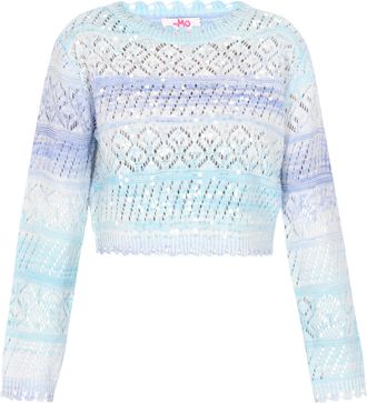 Mymo Pullover Frauen blau mehrfarbig
