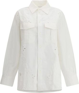 Marine Serre Damen, Blusen & Hemden, Wei&szlig;, XSGr&ouml;&szlig;e