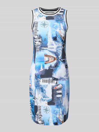 Marc Cain Knielanges Kleid im Allover-Look