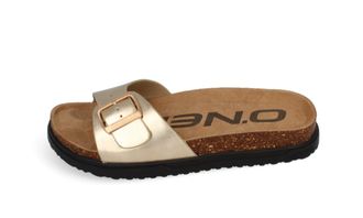 O'Neill Sandale ONEILL SOLANA SLIDER WOMEN LOW, Damen, Gr. 38, gold, Synthetik, Schuhe Sandale