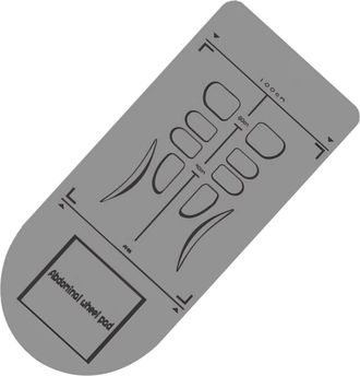 Generic Bauchmuskelrad Matte, Schalld&auml;mmende Wiederverwendbare Anti-Slip Dicken Untergrund, Trainingsger&auml;te Kniematte, F&uuml;r Yoga Springseil Pilates Workouts De