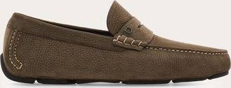 Ferragamo Herren Driver-Pennyloafer Grau Gr&ouml;&szlig;e 40.5