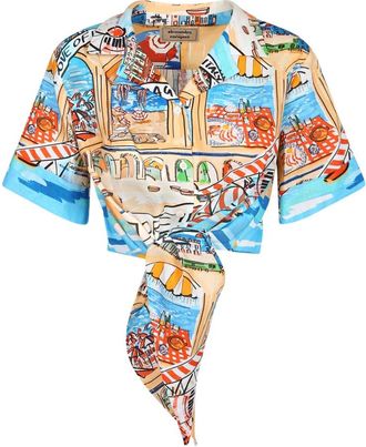 Alessandro Enriquez Femme, Blouses et Chemises, Multicolore, Taille: 44 FR S47 PO Summer