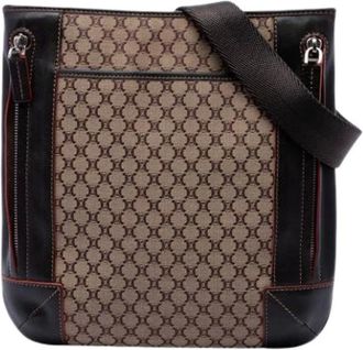 Celine Sac bandouli&egrave;re en toile Pre-owned - Femme - Pre-owned - Beige - Taille: ONE Size