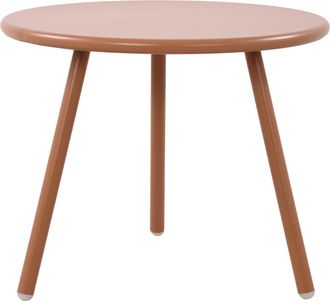 Clp Couchtisch Berea I Runder Loungetisch für draußen und drinnen I Gartentisch wetterfest und UV-beständig I Outdoor Beistelltisch, Farbe:Terracotta