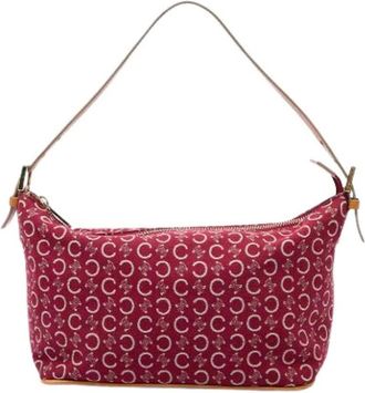 Celine Sac bandouli&egrave;re vintage Pre-owned en toile - Femme - Pre-owned - Rouge - Taille: ONE Size