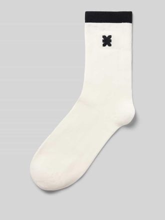 Karo Kauer Socken mit Label-Detail