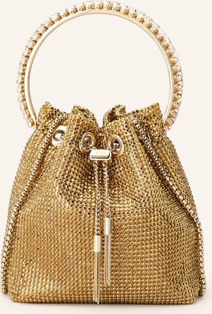 Jimmy Choo London Beuteltasche Bon Bon Mit Schmucksteinen gold