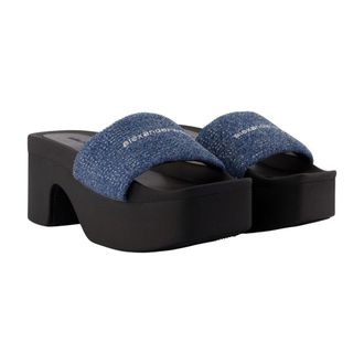 Alexander Wang Womens Sandal Blue Cotton